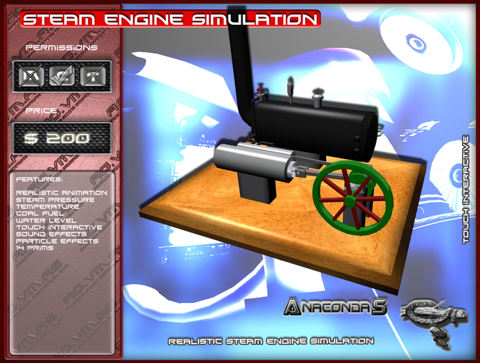 Second Life Marketplace - Steam Engine Simulation